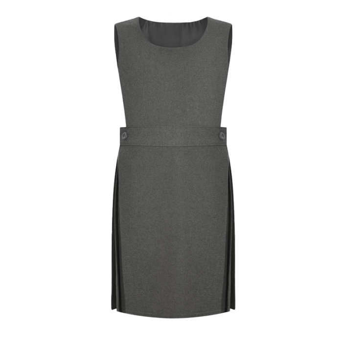 Grey Pinafore for School with Bow Detail - Juniper Uniform